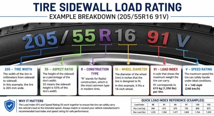 Tire Load Rating Chart: Load Index, Load Range & PSI Guide