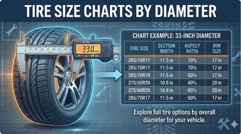 Tire Size Chart 2026: Complete Guide to All Tire Sizes