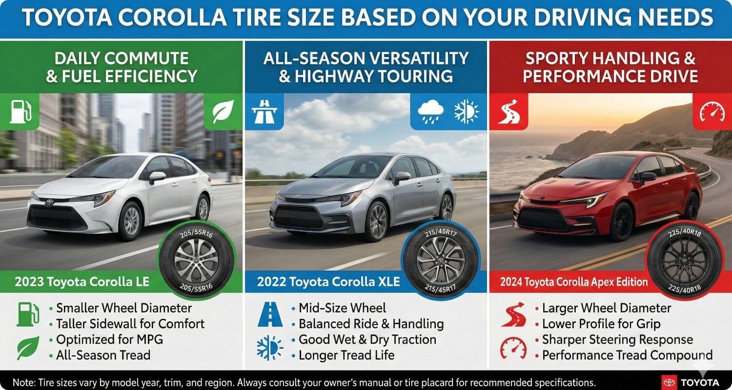 2018 Toyota Corolla Tire Size