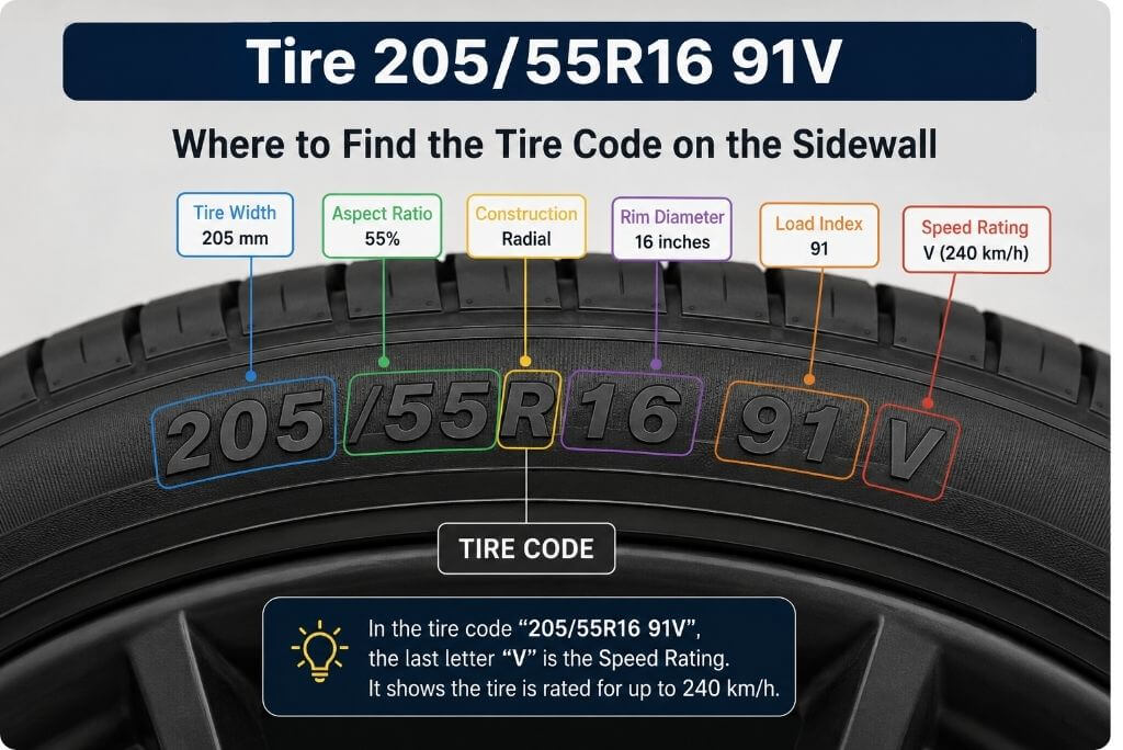 Tire Speed Rating Chart (A1 to Y): What Each Letter Means