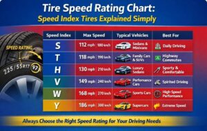 Complete Tire Speed Rating Chart 2026 for Safe Driving