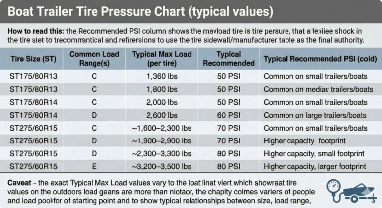 Boat Trailer Tire Pressure