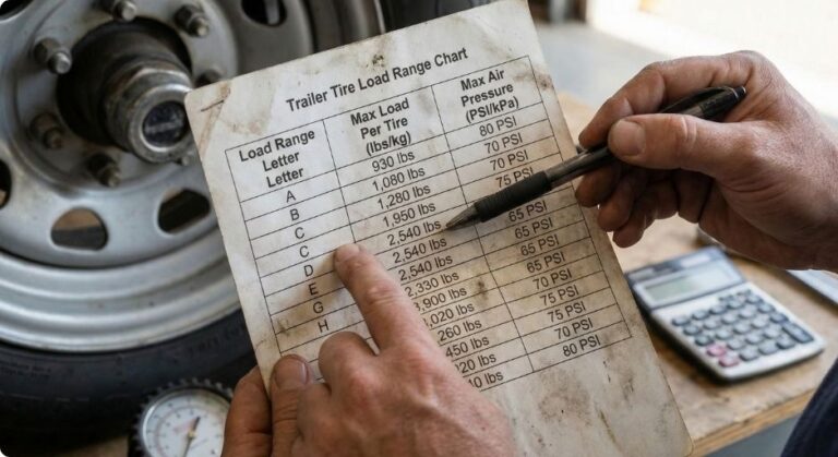 Trailer Tire Load Range Chart Guide (2026 Edition)